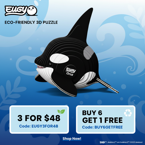 EUGY 3D Puzzle Collection - Eco-Friendly Cardboard Models | Daisy Layne